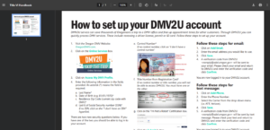 DMV2U Online Services - Oregon License Plate